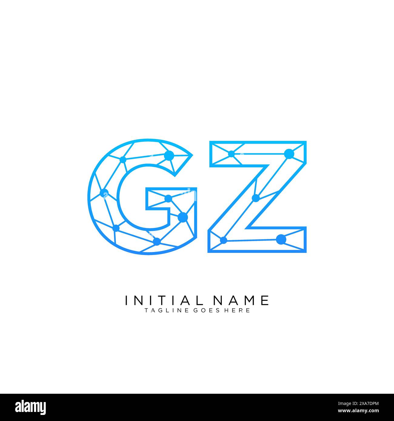 Gz logo design hi-res stock photography and images - Alamy