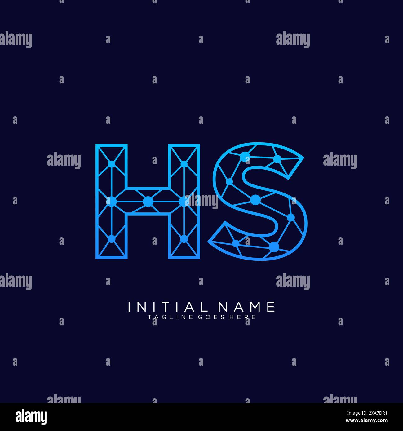 HS tech logo icon design template Stock Vector Image & Art - Alamy