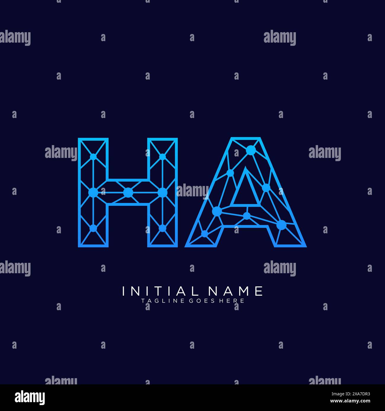 HA tech logo icon design template Stock Vector Image & Art - Alamy