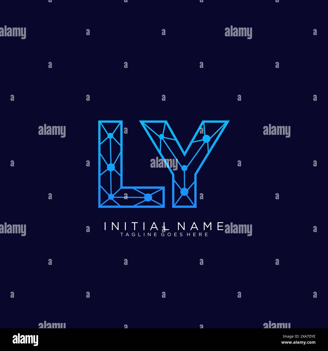 LY tech logo icon design template Stock Vector Image & Art - Alamy