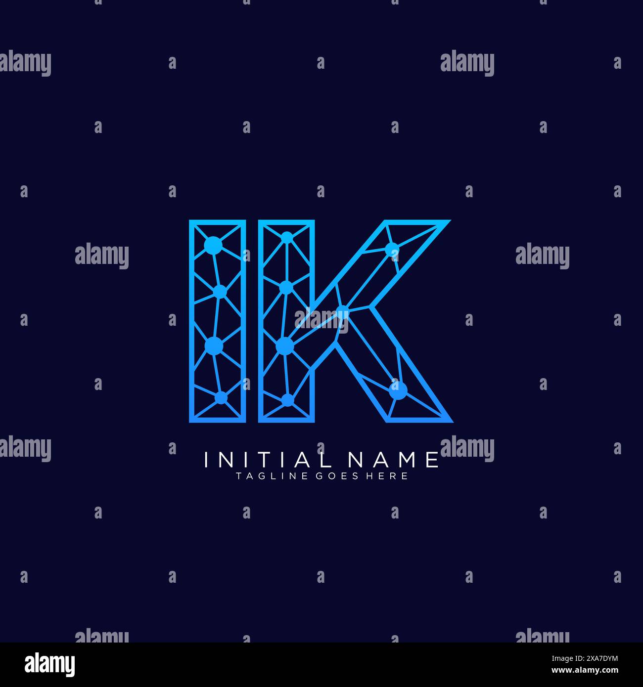 Ik logo design hi-res stock photography and images - Alamy