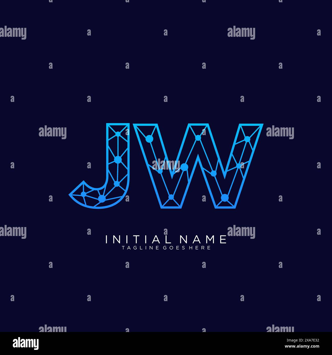 Jw logo design hi-res stock photography and images - Alamy