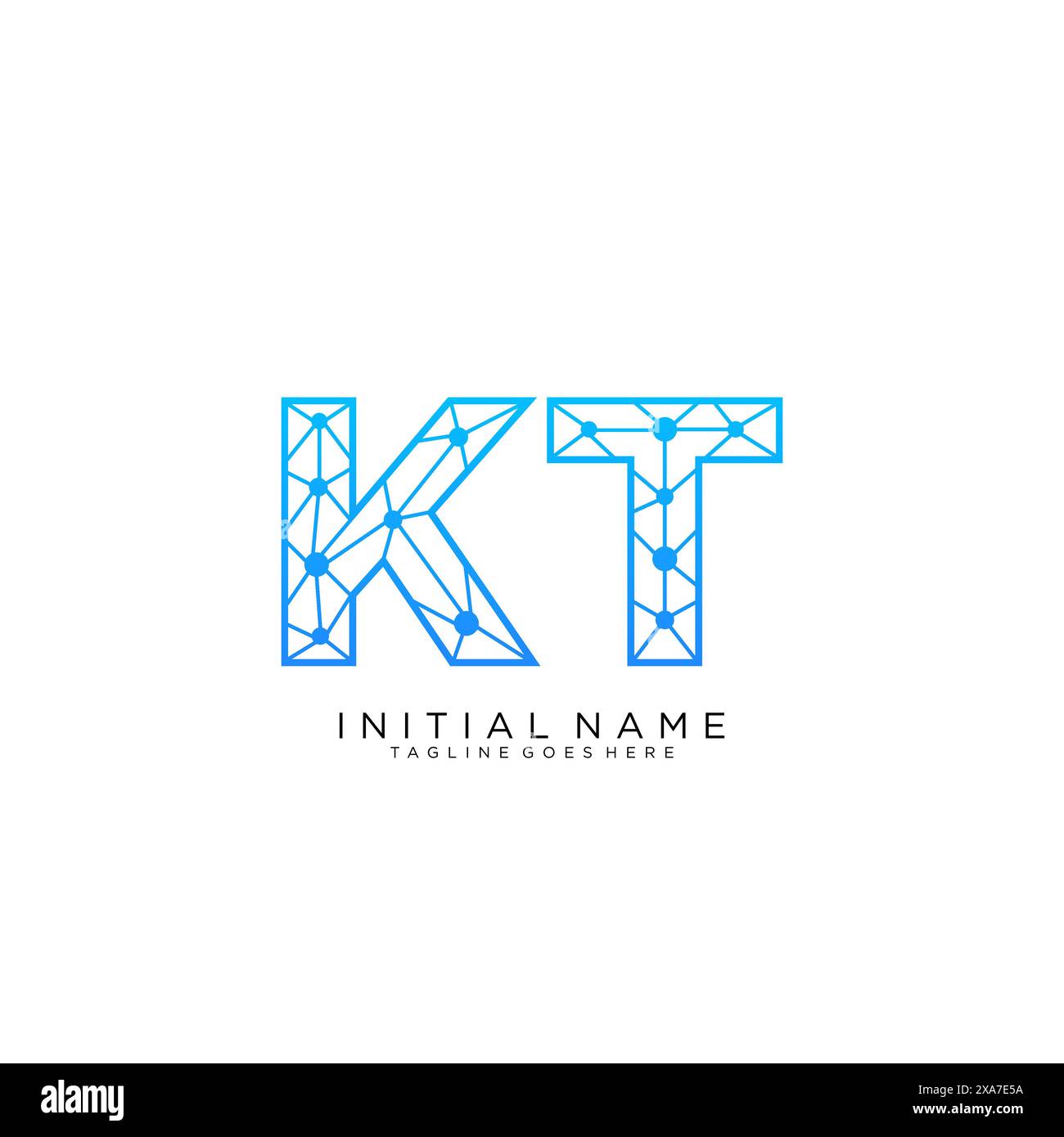 KT tech logo icon design template Stock Vector Image & Art - Alamy