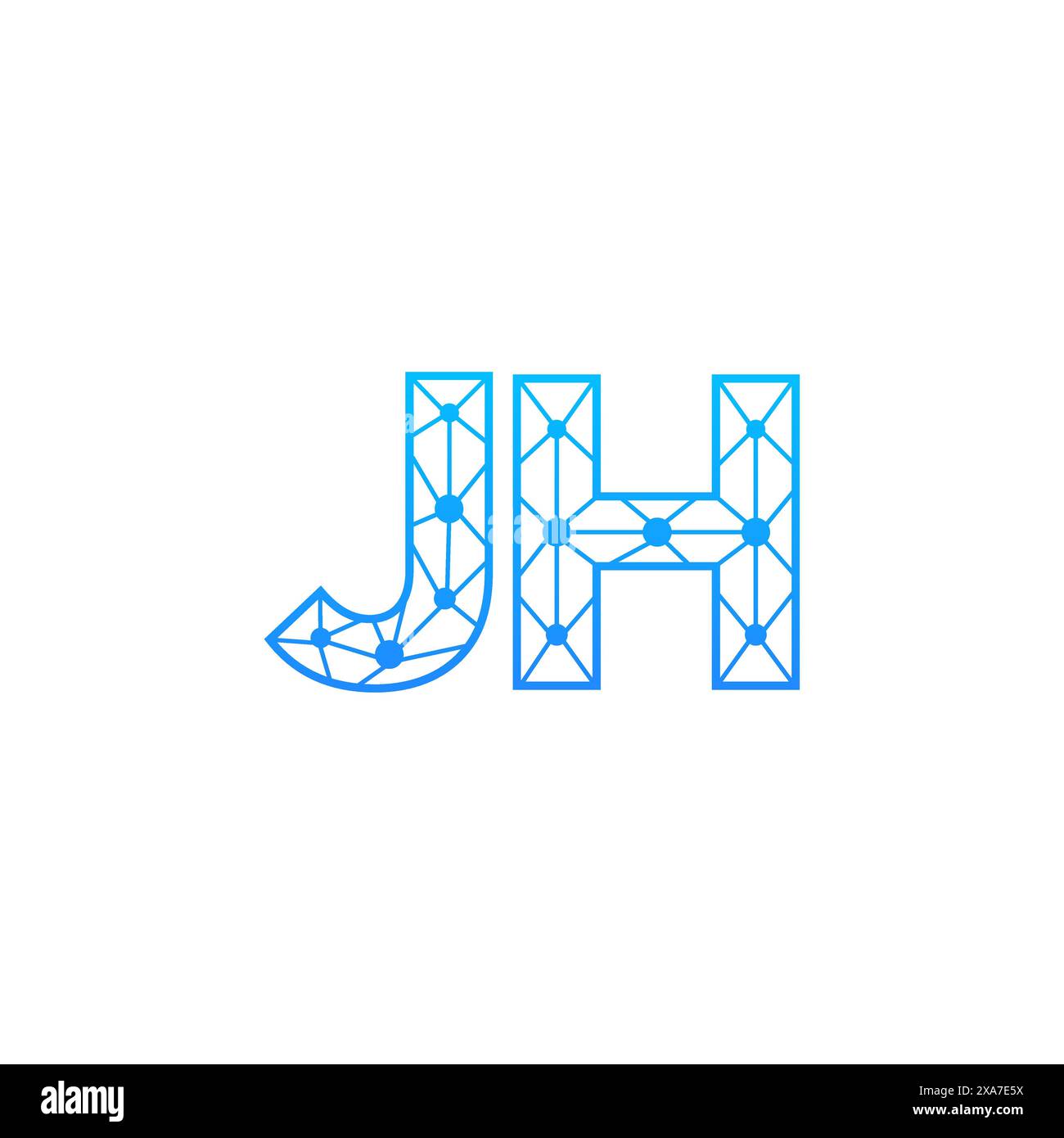 Jh logo design hi-res stock photography and images - Alamy