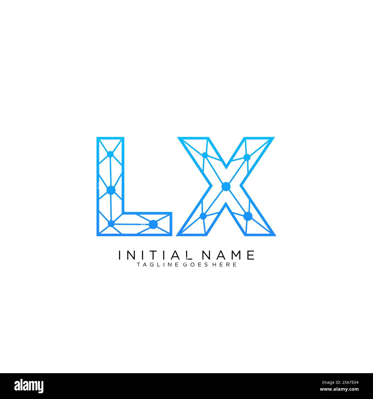 LX tech logo icon design template Stock Vector Image & Art - Alamy