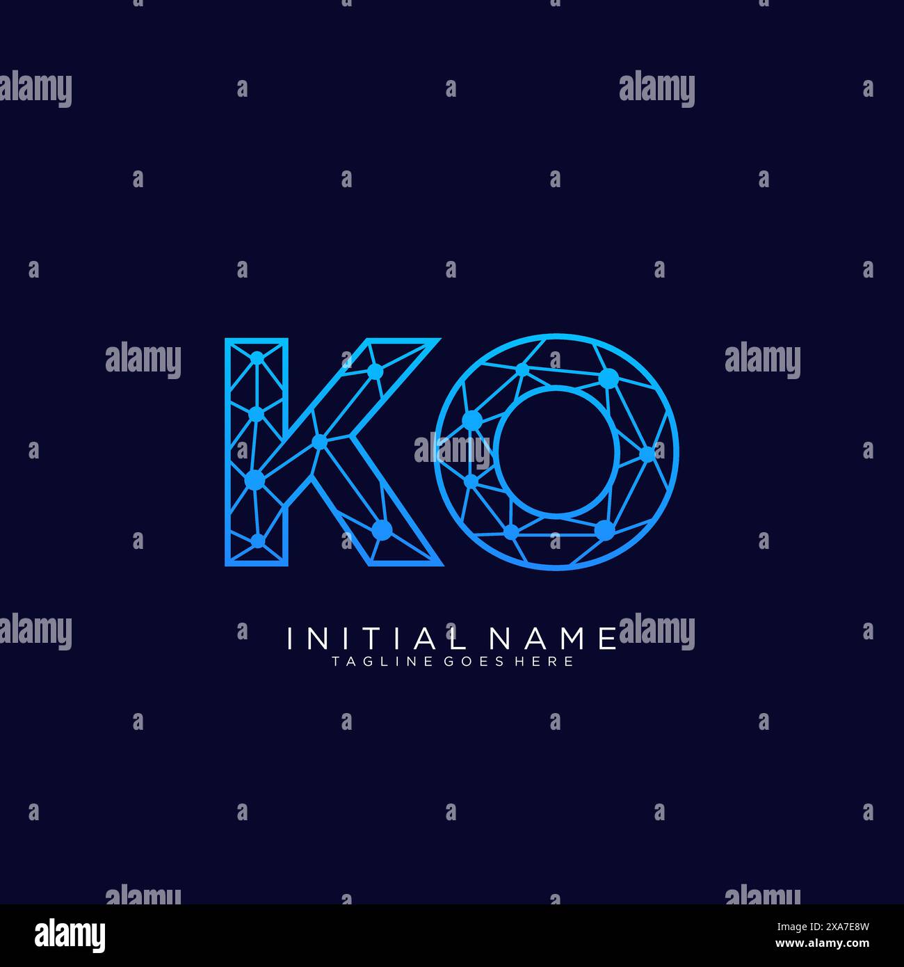 Ko logo design hi-res stock photography and images - Alamy