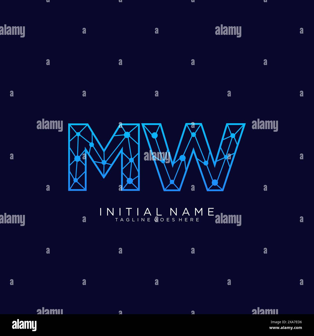 MW tech logo icon design template Stock Vector Image & Art - Alamy