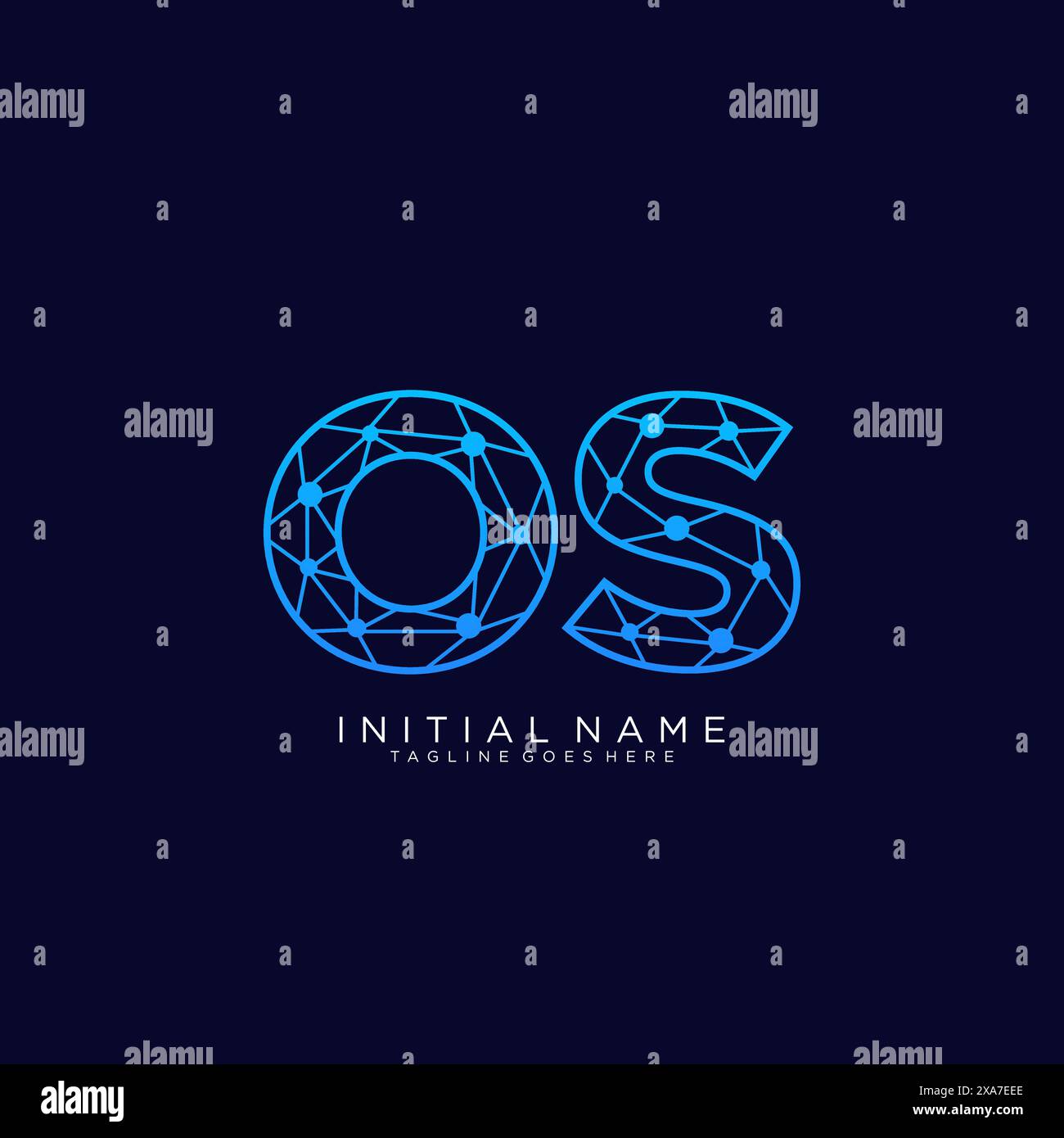 Os logo design hi-res stock photography and images - Alamy