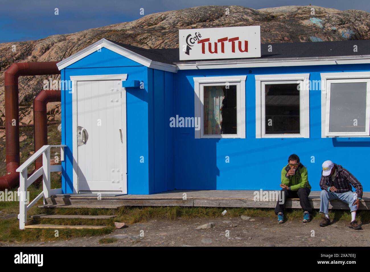 Cafe Tuttu, Pub, Ilulissat, Jakobshavn, Disko Bay, West Greenland ...