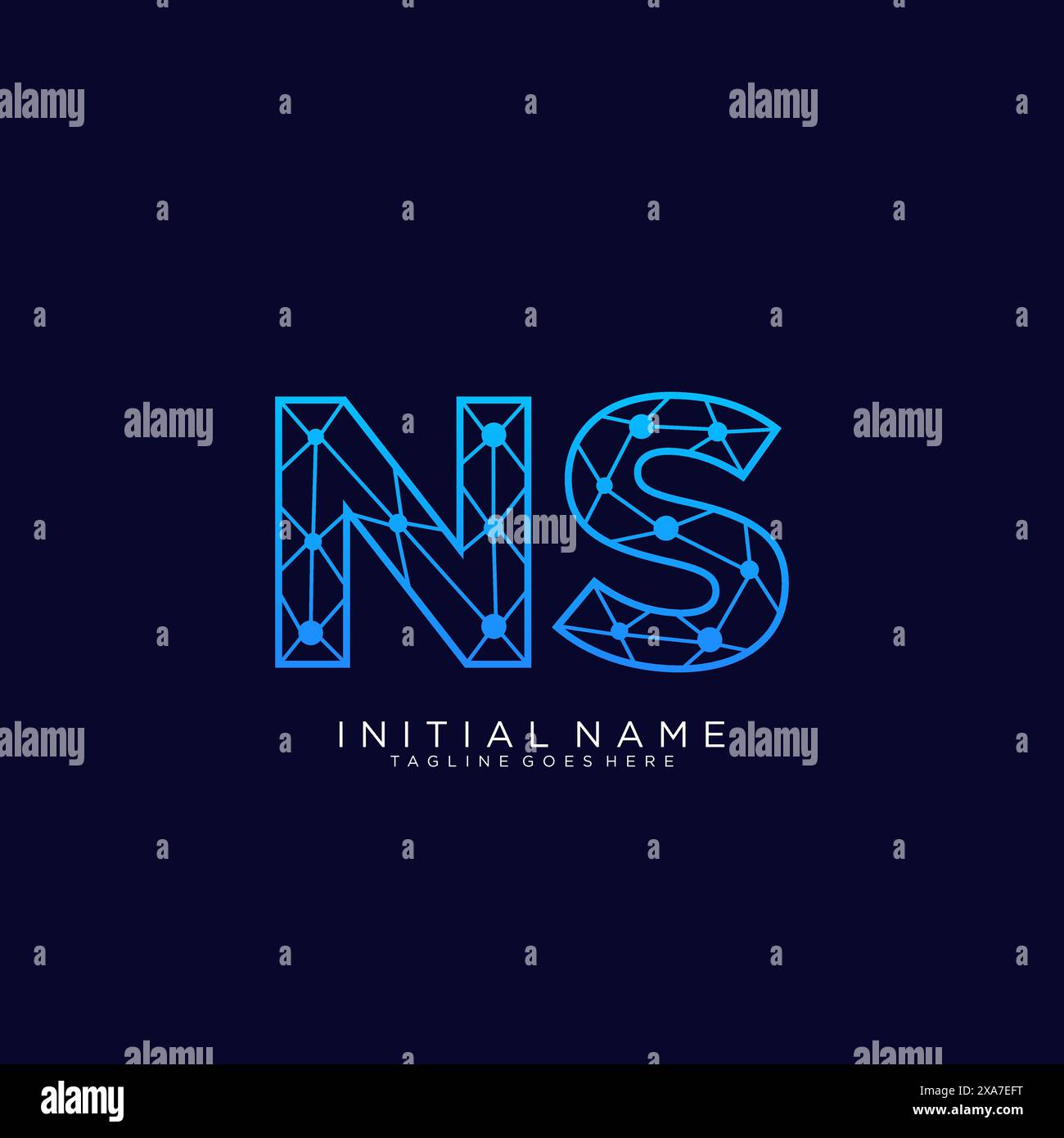 Ns logo design hi-res stock photography and images - Alamy