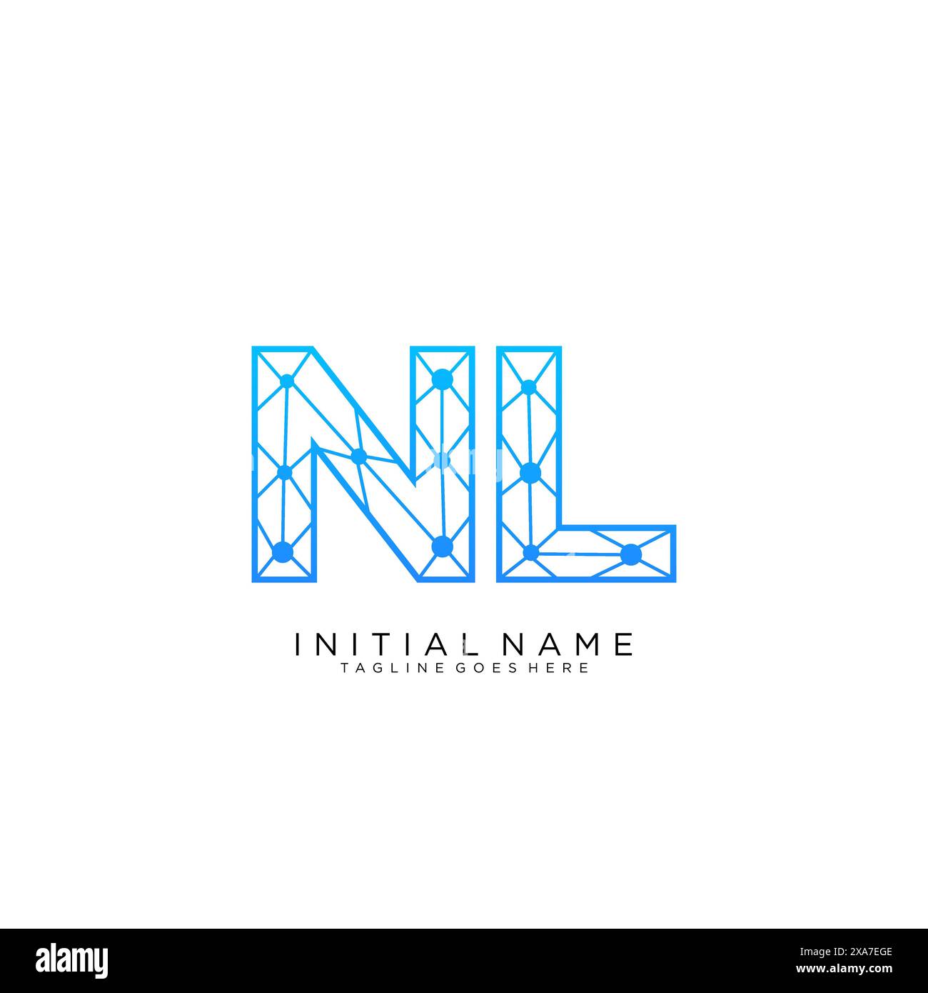 Nl logo design hi-res stock photography and images - Alamy