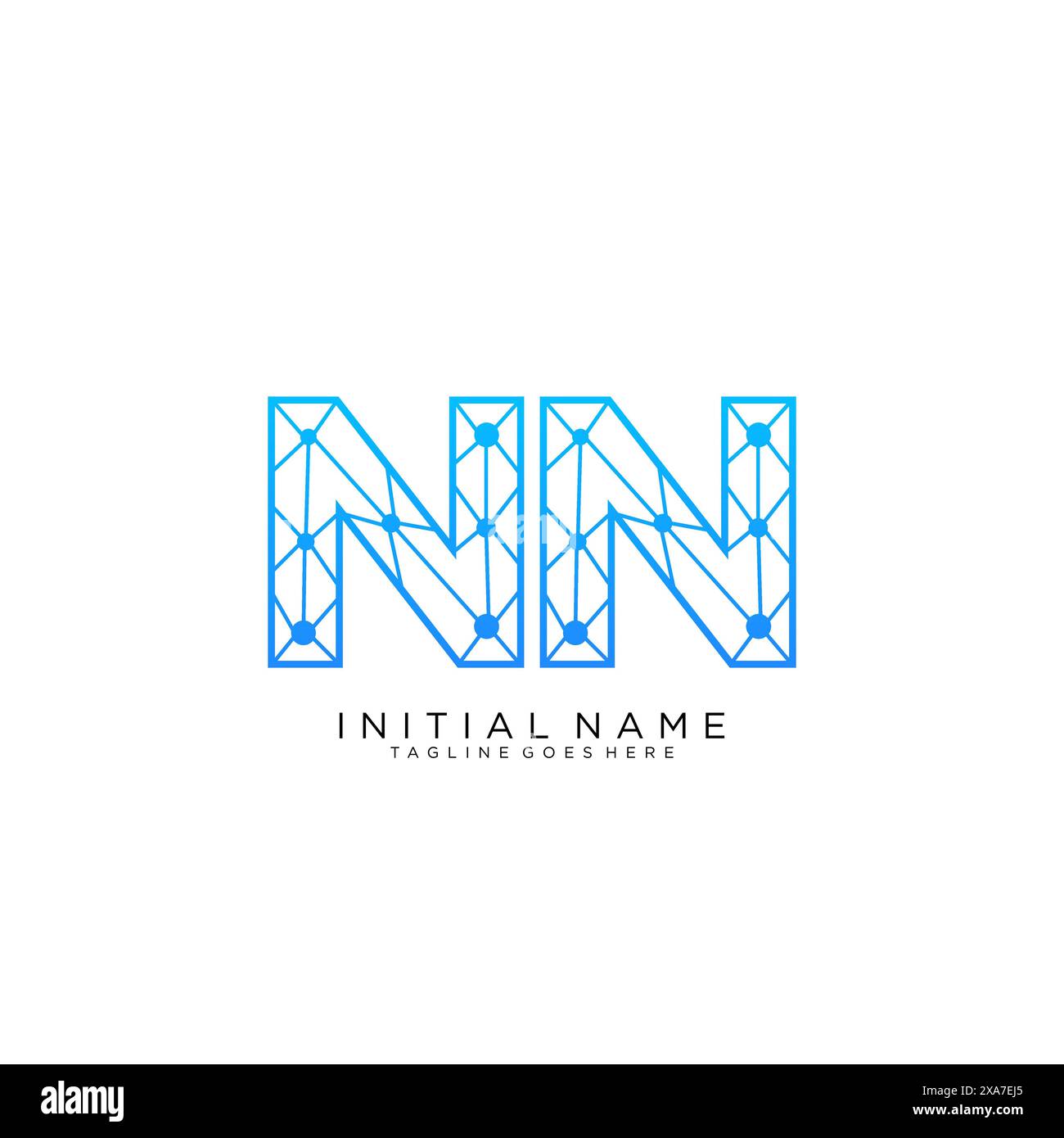 NN tech logo icon design template Stock Vector Image & Art - Alamy