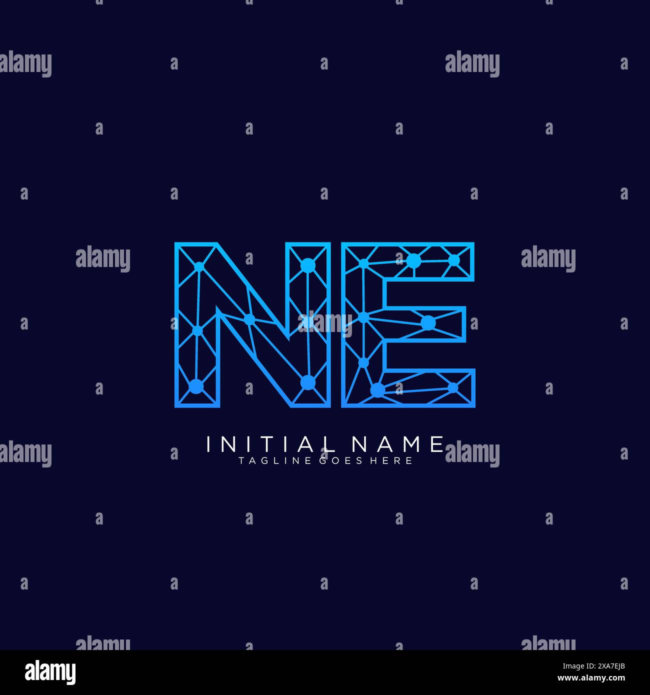 Ne logo design hi-res stock photography and images - Alamy
