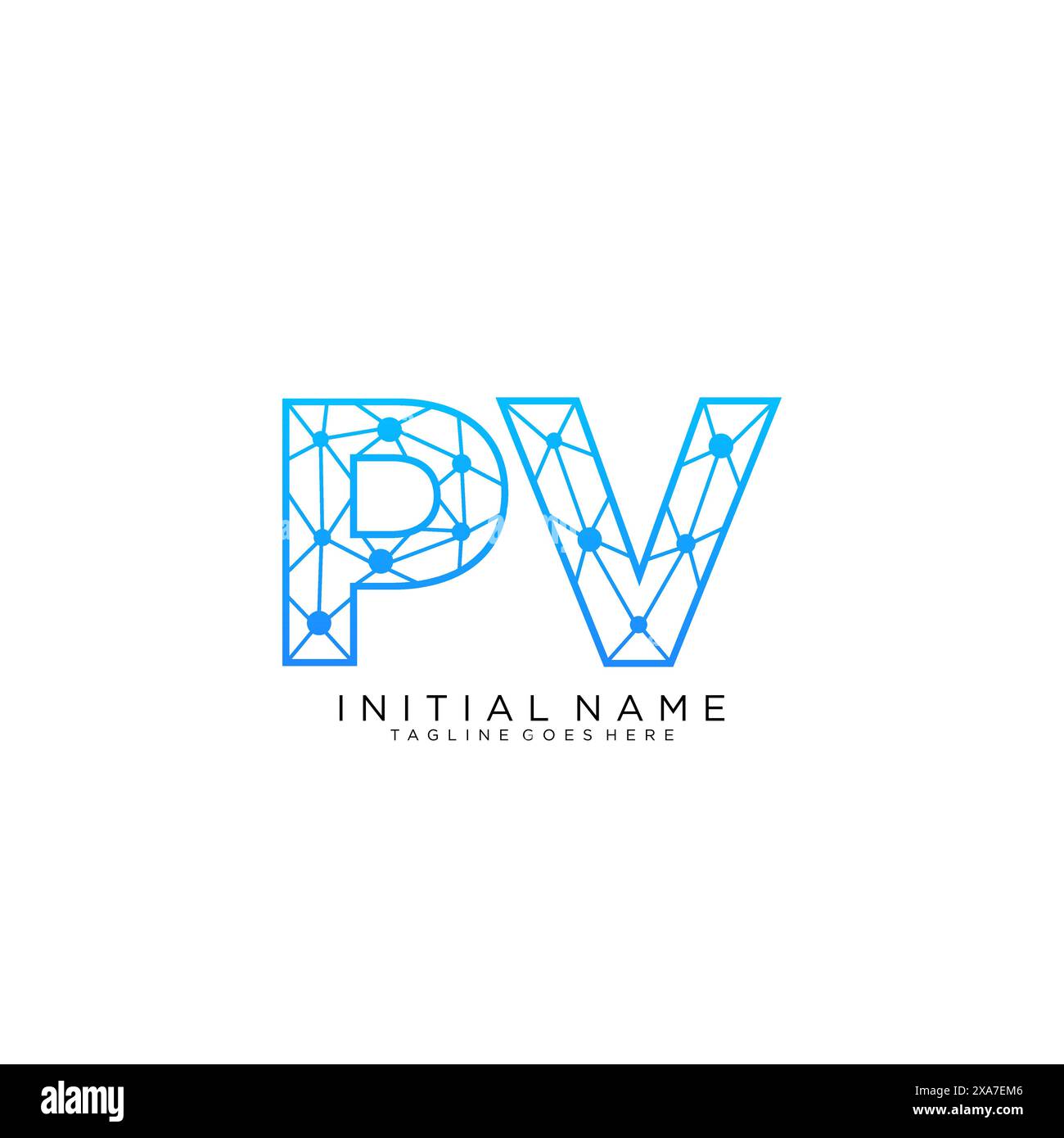 Pv logo design hi-res stock photography and images - Alamy