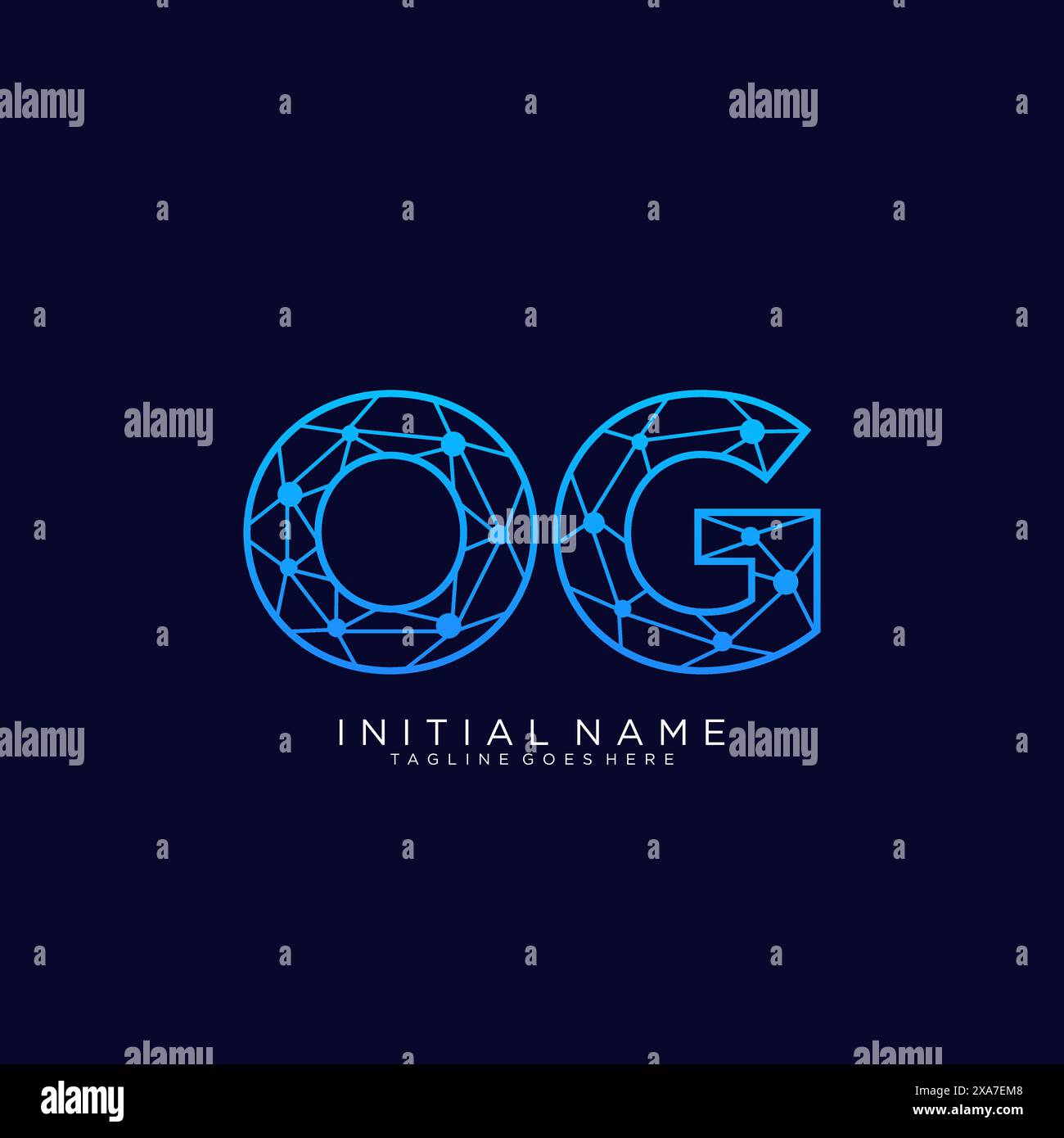 Og logo design hi-res stock photography and images - Alamy