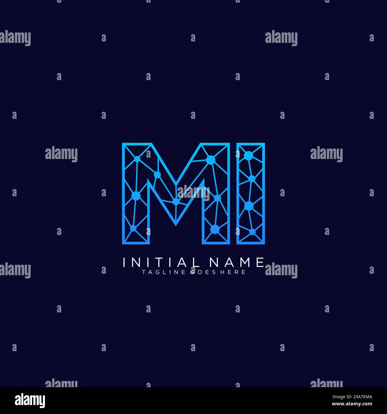 Mi logo design hi-res stock photography and images - Alamy