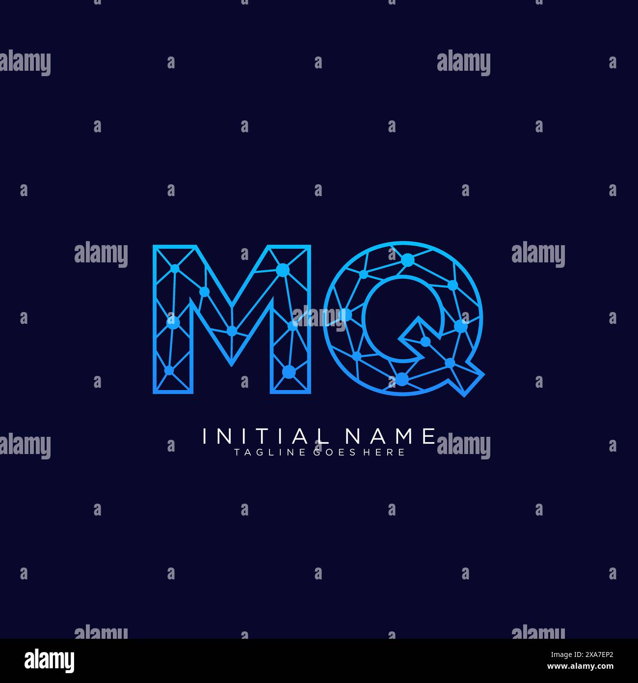 MQ tech logo icon design template Stock Vector Image & Art - Alamy
