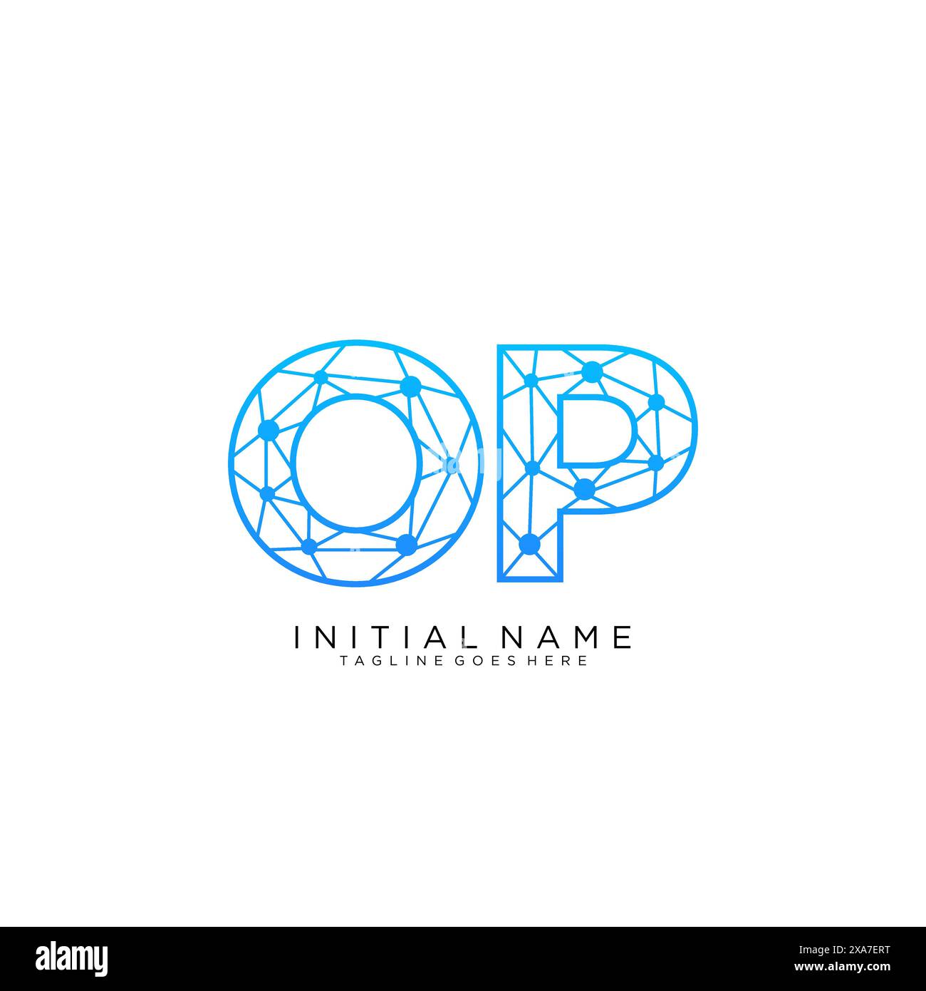 OP tech logo icon design template Stock Vector Image & Art - Alamy