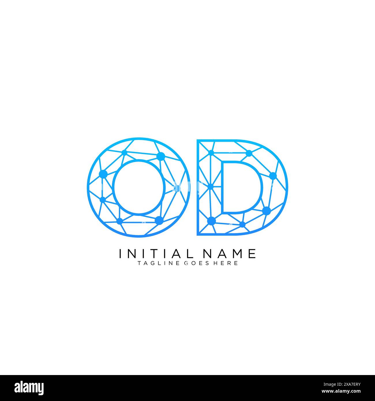 OD tech logo icon design template Stock Vector Image & Art - Alamy