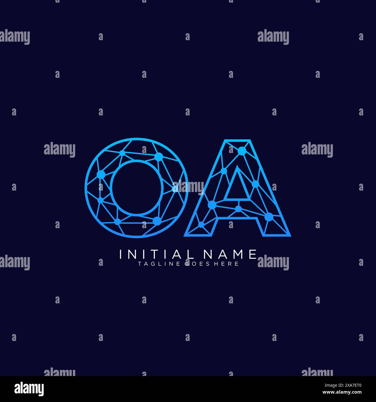 OA tech logo icon design template Stock Vector Image & Art - Alamy