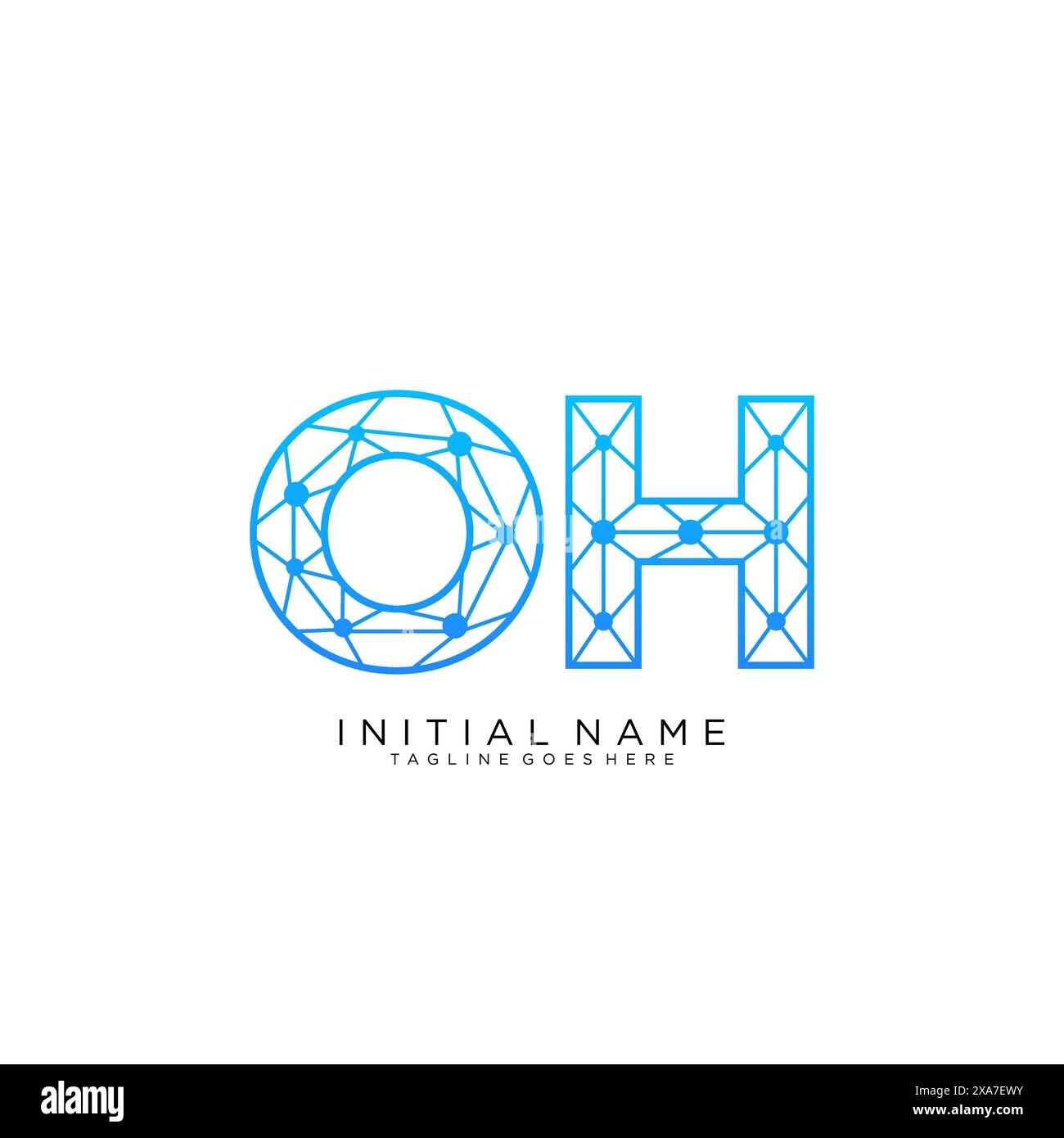 Oh tech logo hi-res stock photography and images - Alamy
