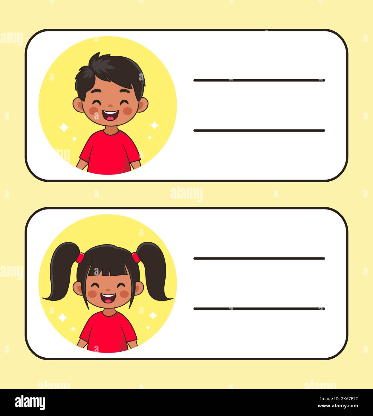 Name tags school hi-res stock photography and images - Alamy