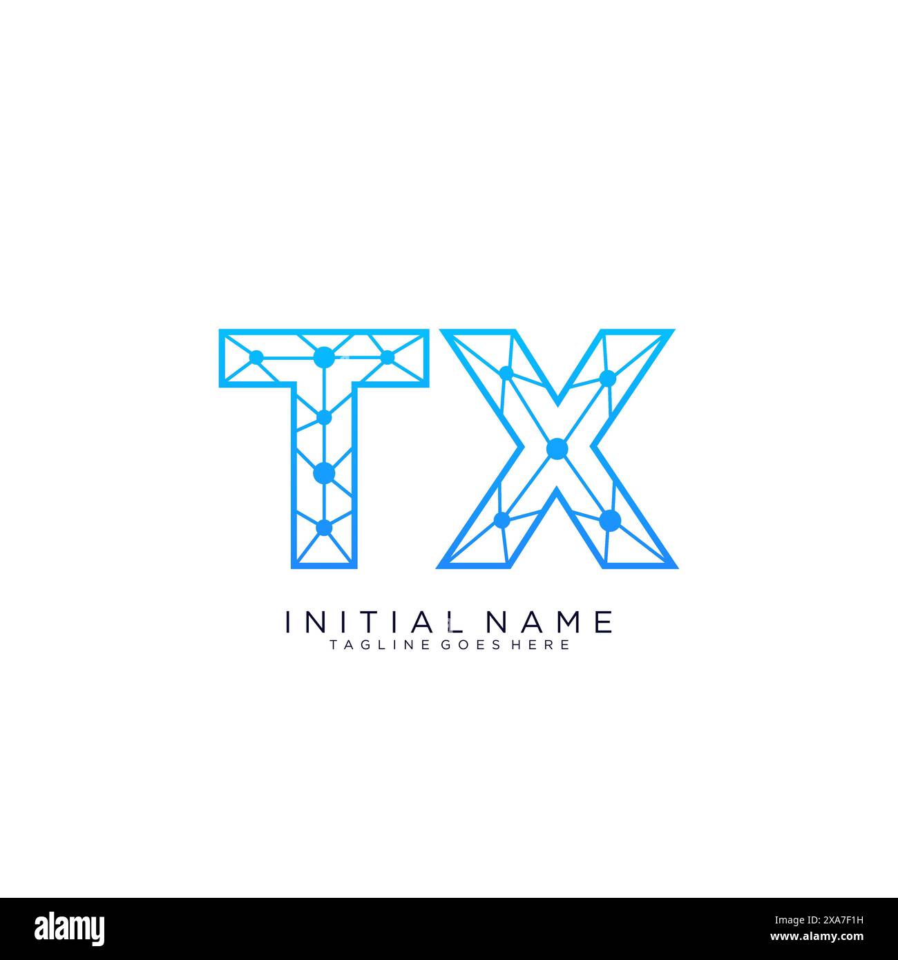 Tx logo design hi-res stock photography and images - Alamy