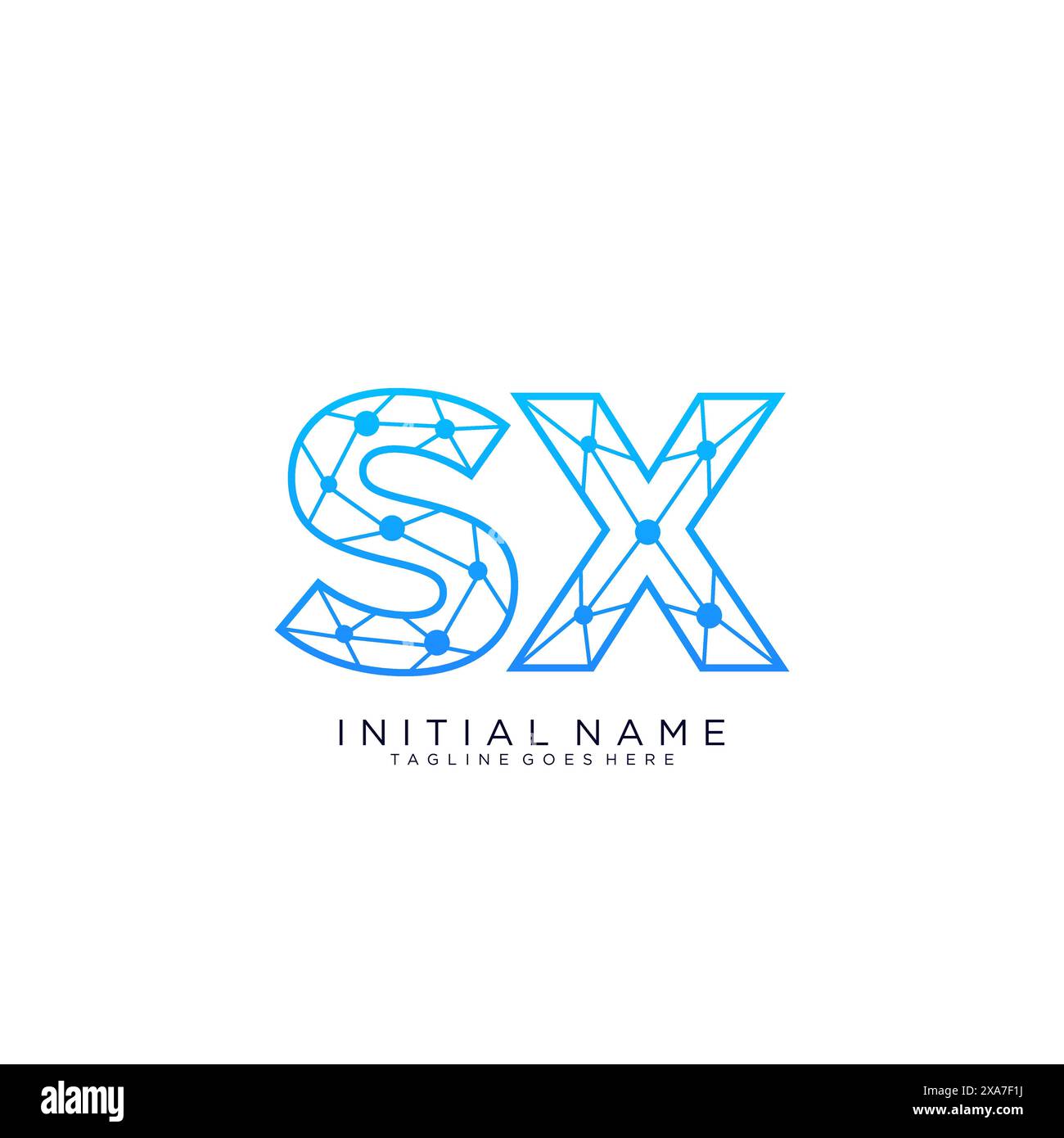 Sx logo design Stock Vector Images - Alamy