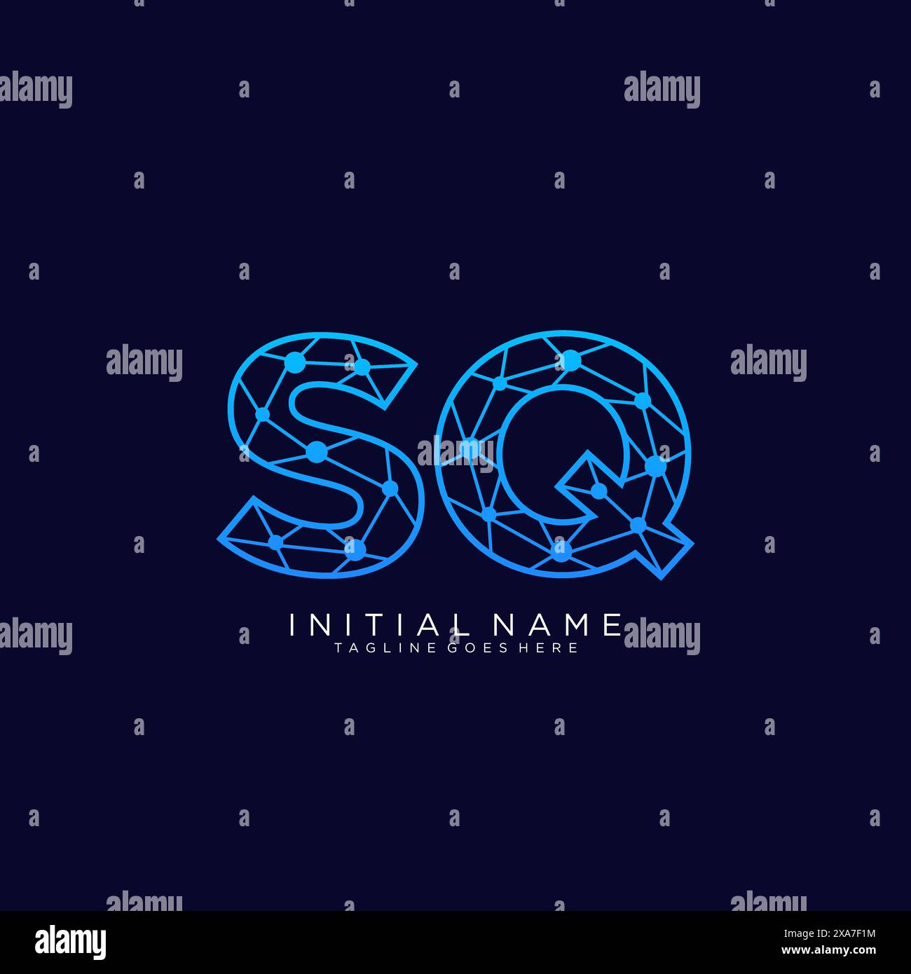 SQ tech logo icon design template Stock Vector Image & Art - Alamy