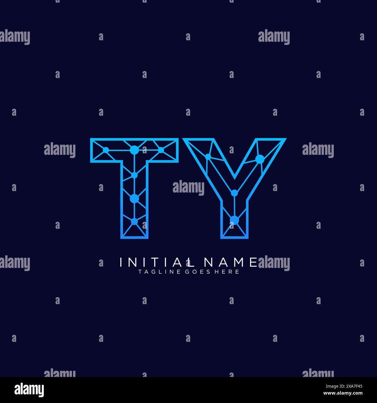 TY tech logo icon design template Stock Vector Image & Art - Alamy