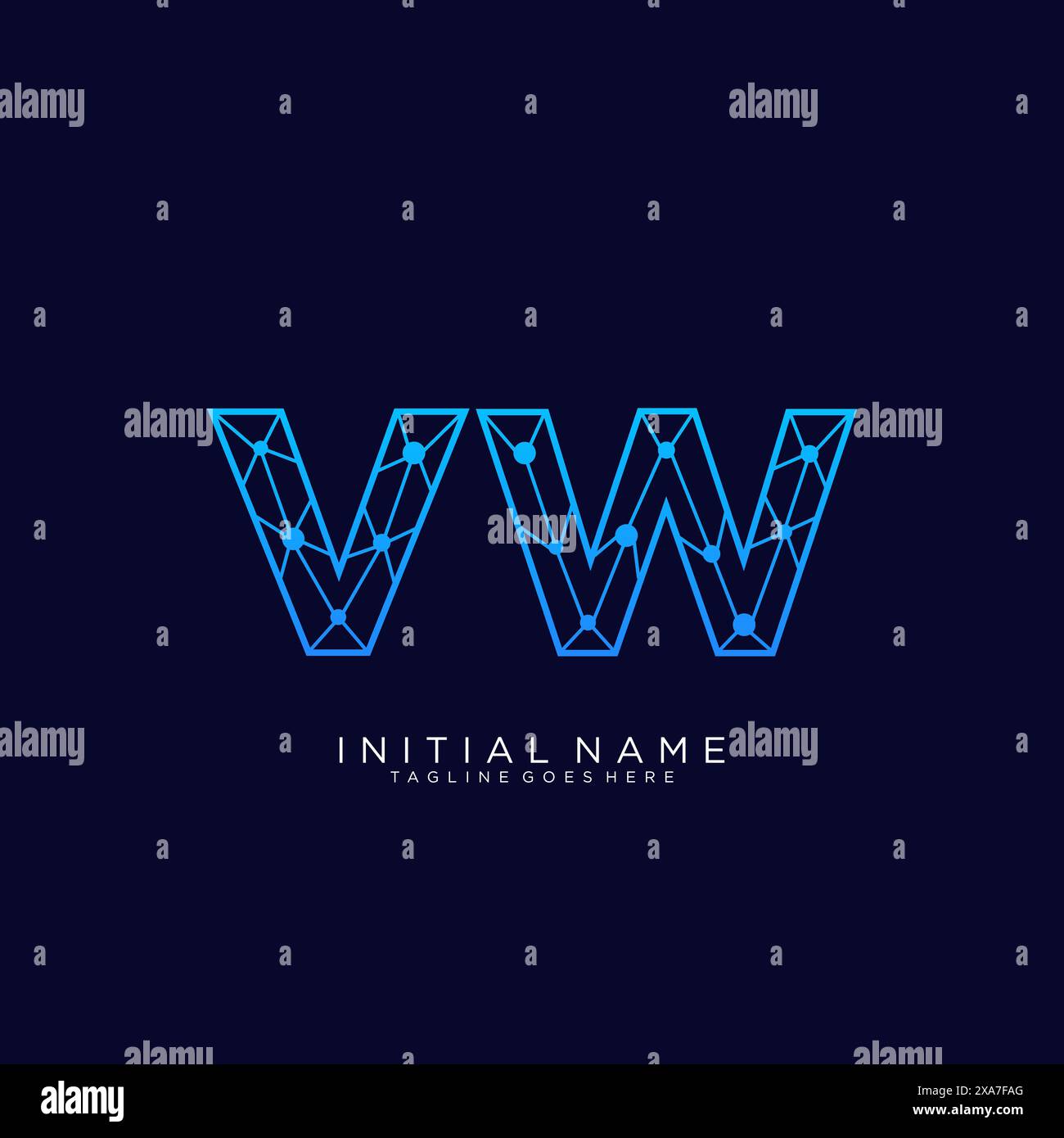 VW tech logo icon design template Stock Vector Image & Art - Alamy