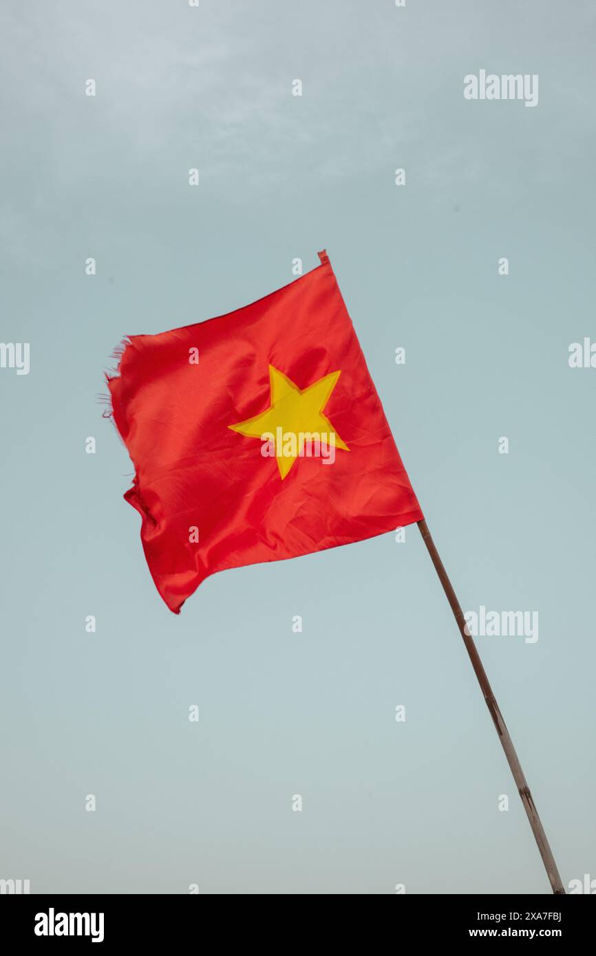 Vietnam flag in air hi-res stock photography and images - Alamy