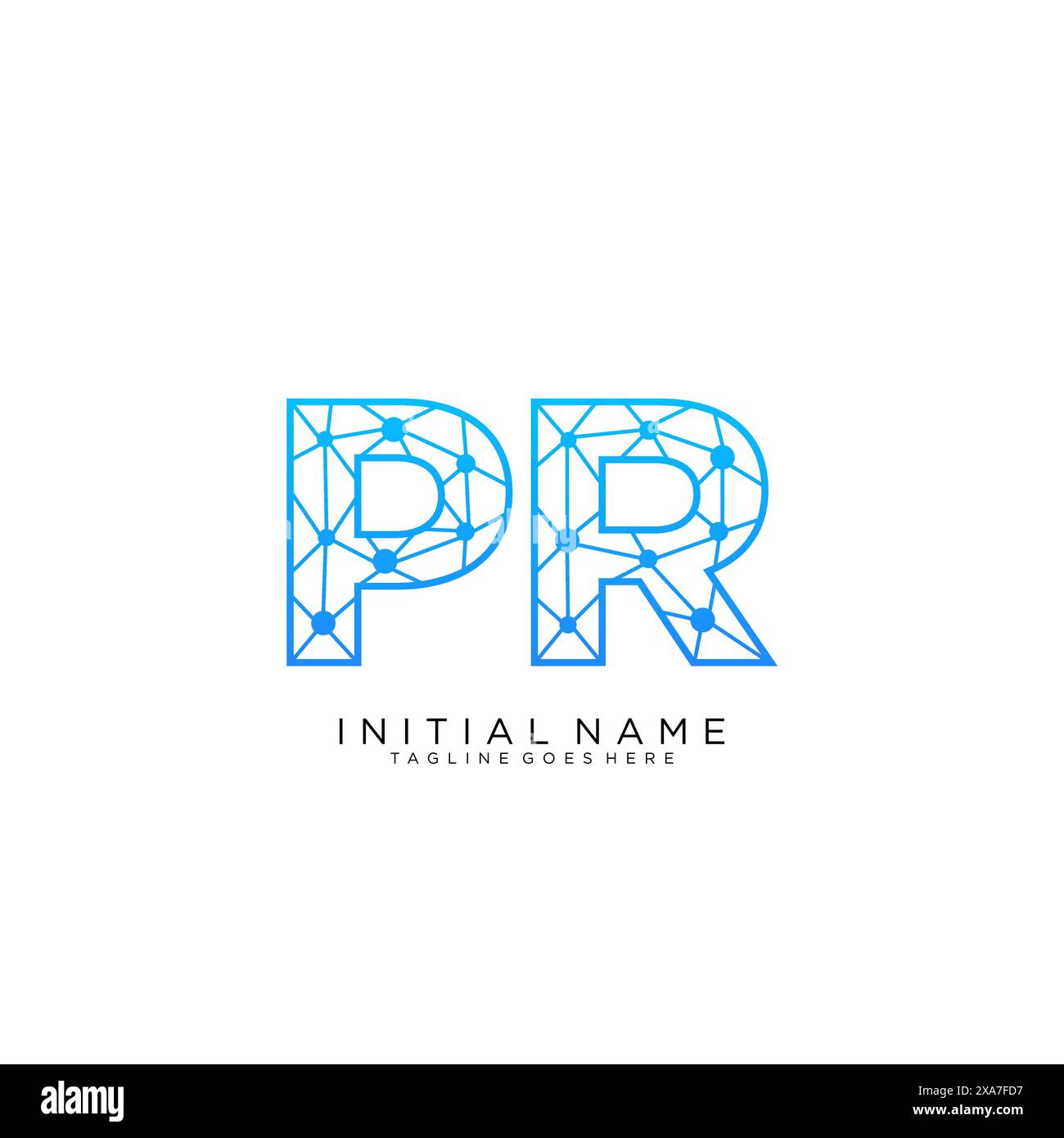 PR tech logo icon design template Stock Vector Image & Art - Alamy