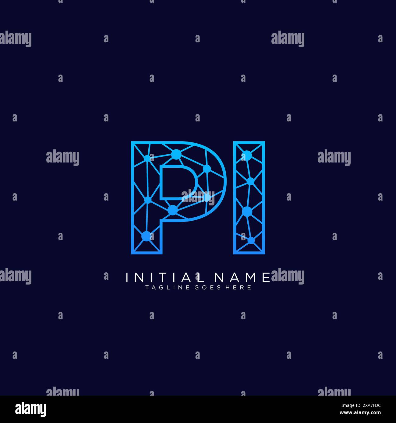 Pi logo design hi-res stock photography and images - Alamy