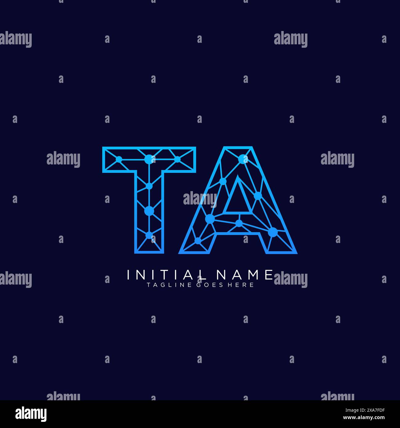 Ta logo design hi-res stock photography and images - Alamy