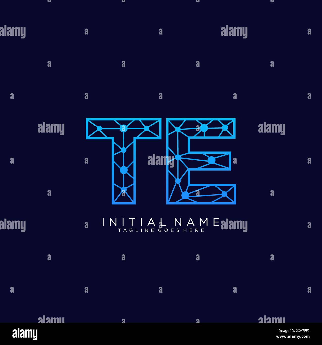 TE tech logo icon design template Stock Vector Image & Art - Alamy