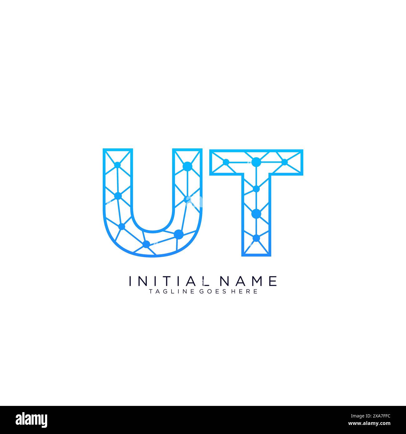 Ut logo design Stock Vector Images - Alamy