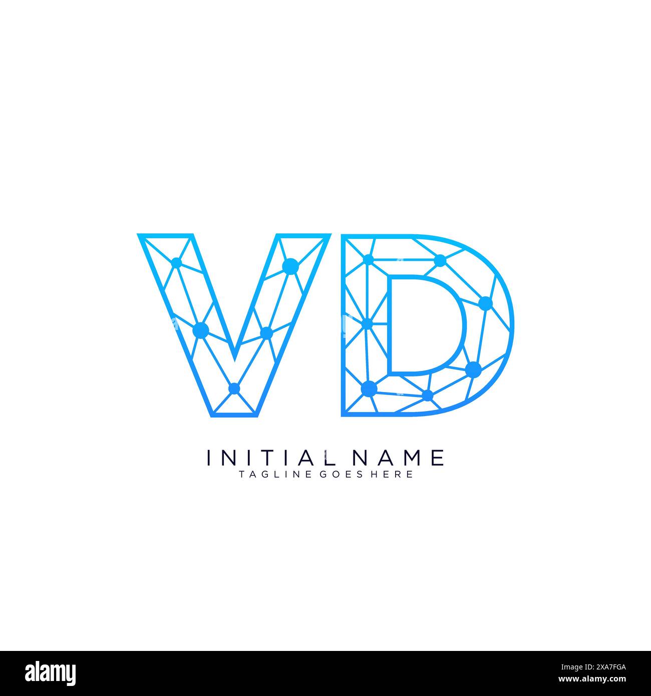 Vd logo design hi-res stock photography and images - Alamy