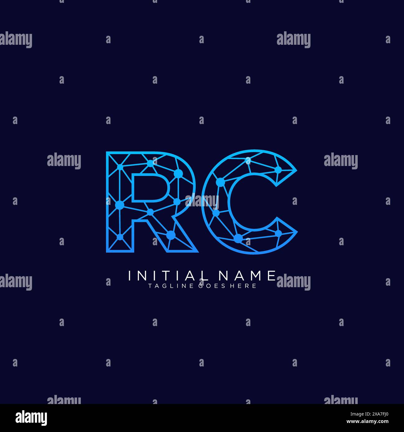 RC tech logo icon design template Stock Vector Image & Art - Alamy