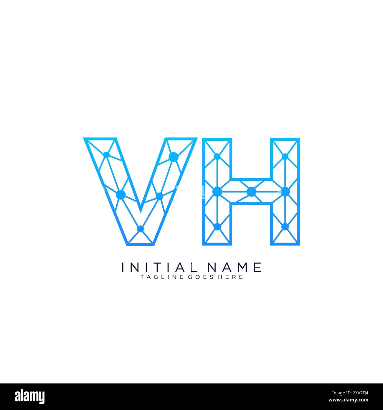 Vh logo design hi-res stock photography and images - Alamy