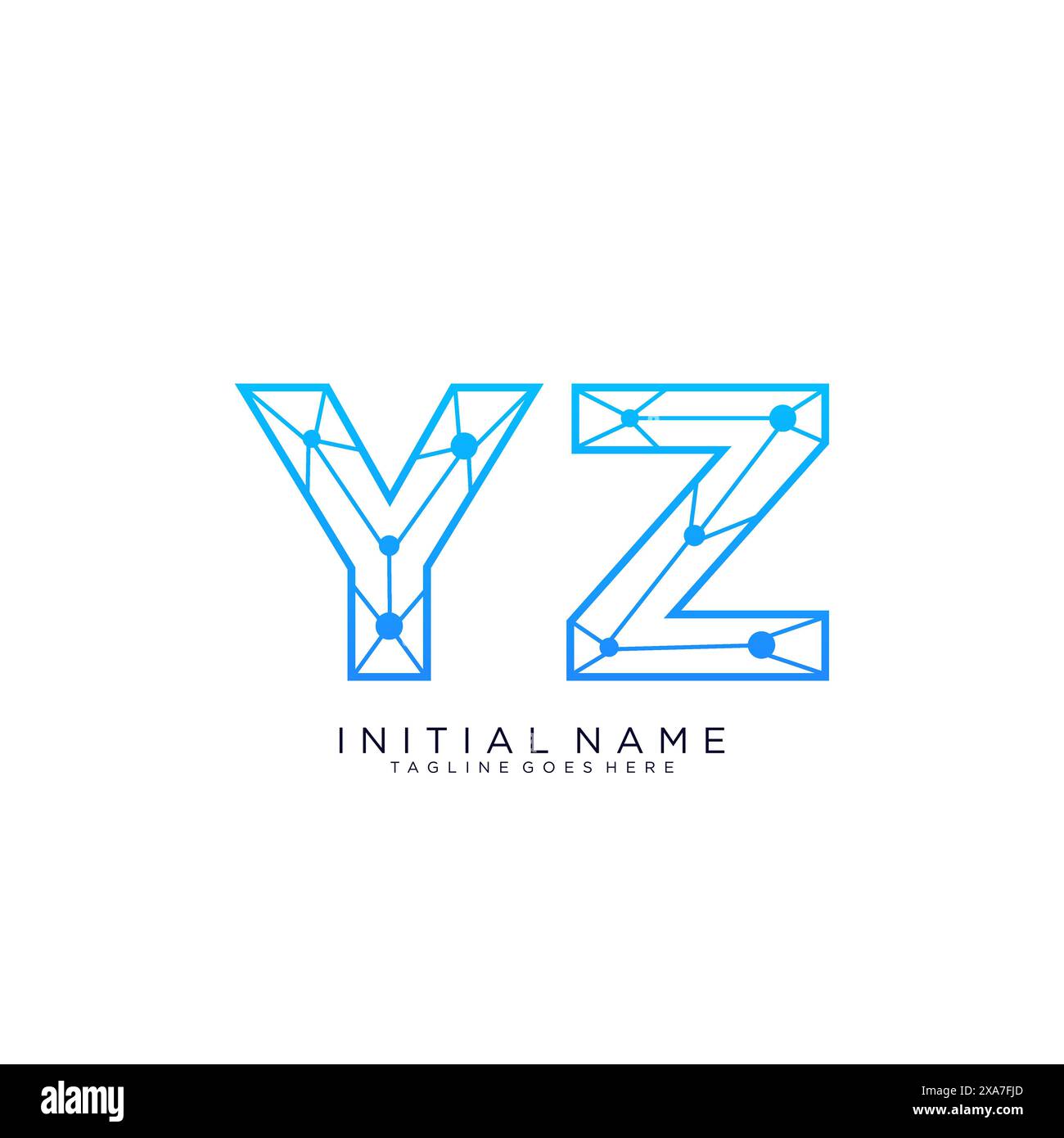 YZ tech logo icon design template Stock Vector Image & Art - Alamy
