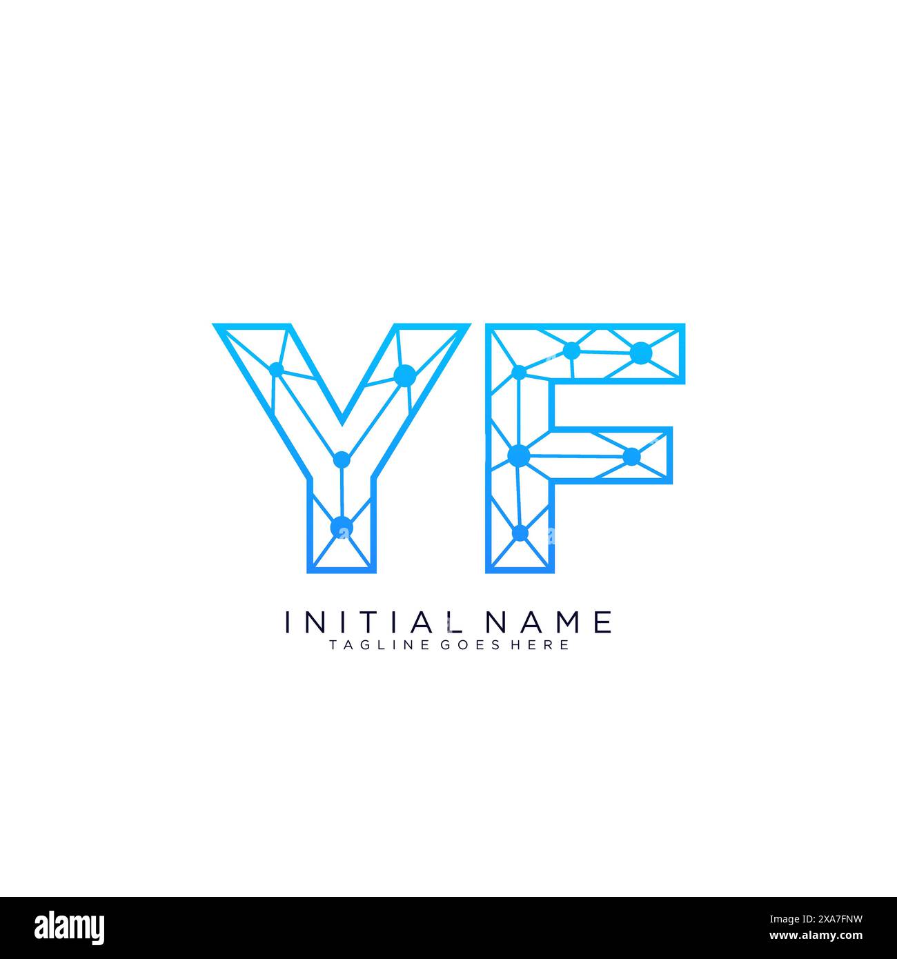 YF tech logo icon design template Stock Vector Image & Art - Alamy