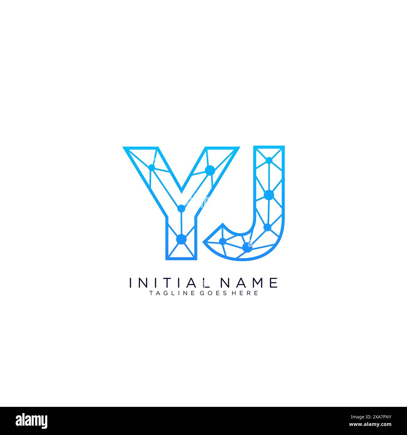 YJ tech logo icon design template Stock Vector Image & Art - Alamy