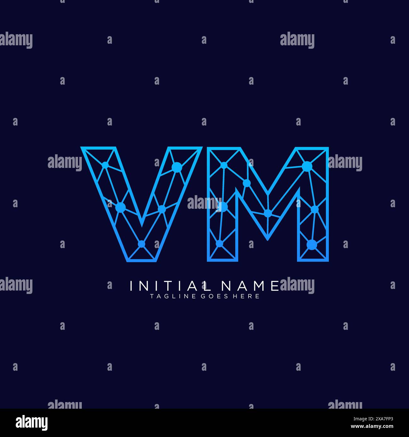 Vm logo design hi-res stock photography and images - Alamy