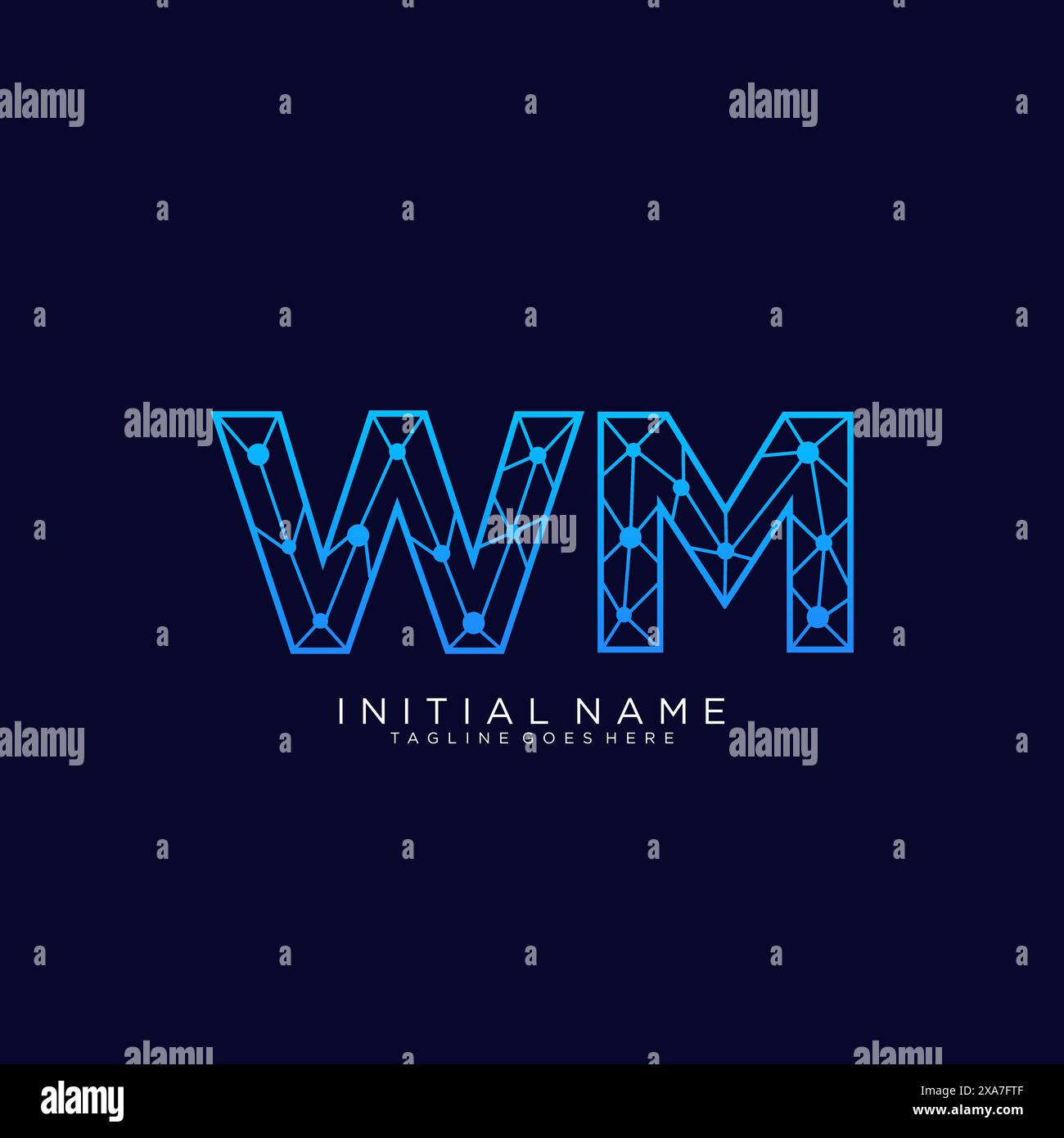 WM tech logo icon design template Stock Vector Image & Art - Alamy