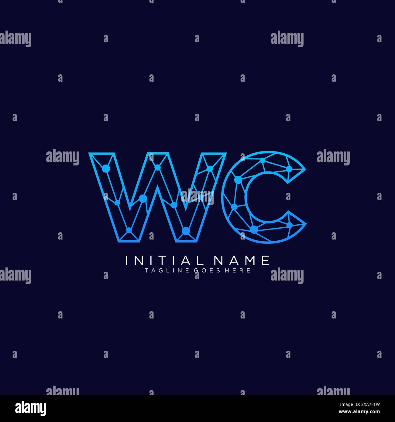 Wc logo design hi-res stock photography and images - Alamy