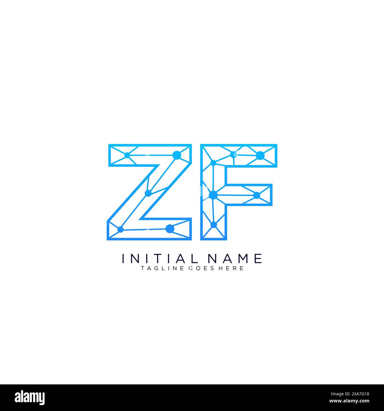 Zf logo design hi-res stock photography and images - Alamy