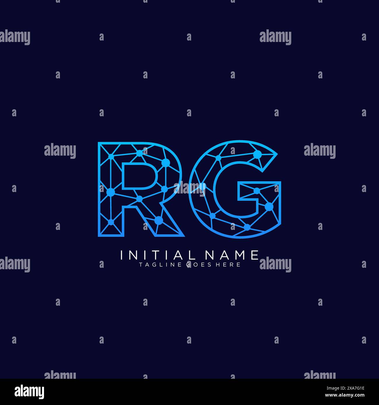 RG tech logo icon design template Stock Vector Image & Art - Alamy