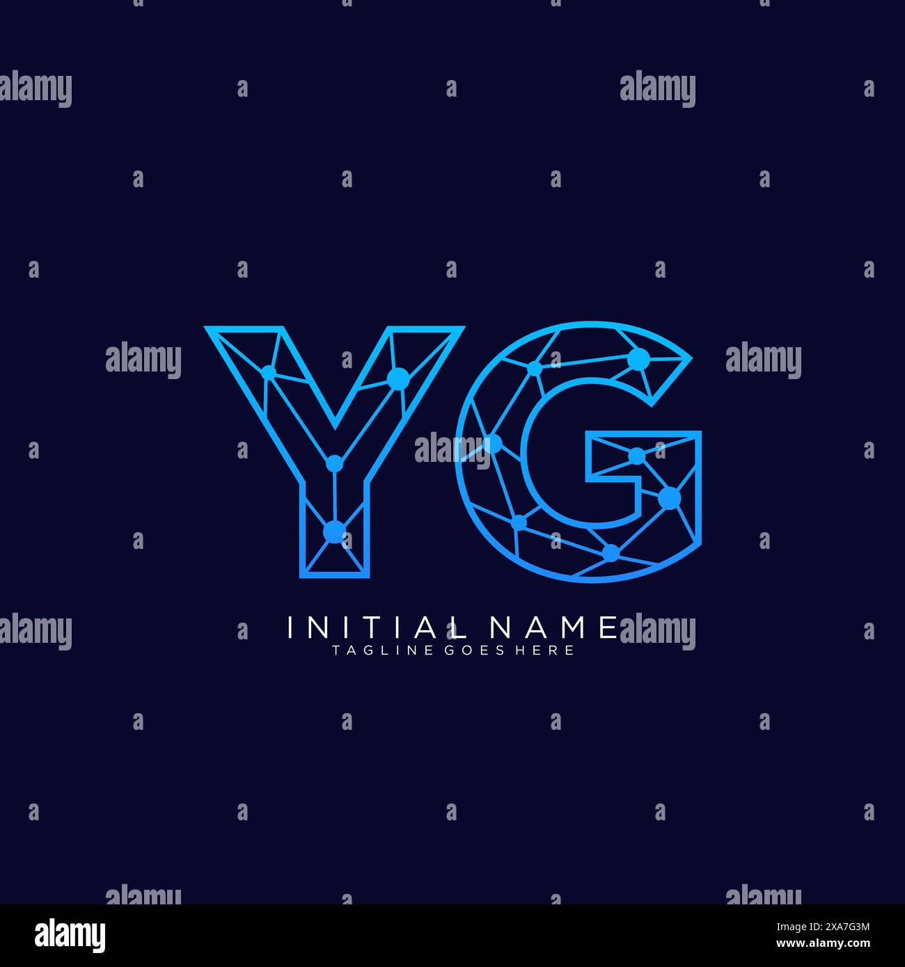 Yg Tech Logo Icon Design Template Stock Vector Image And Art Alamy 