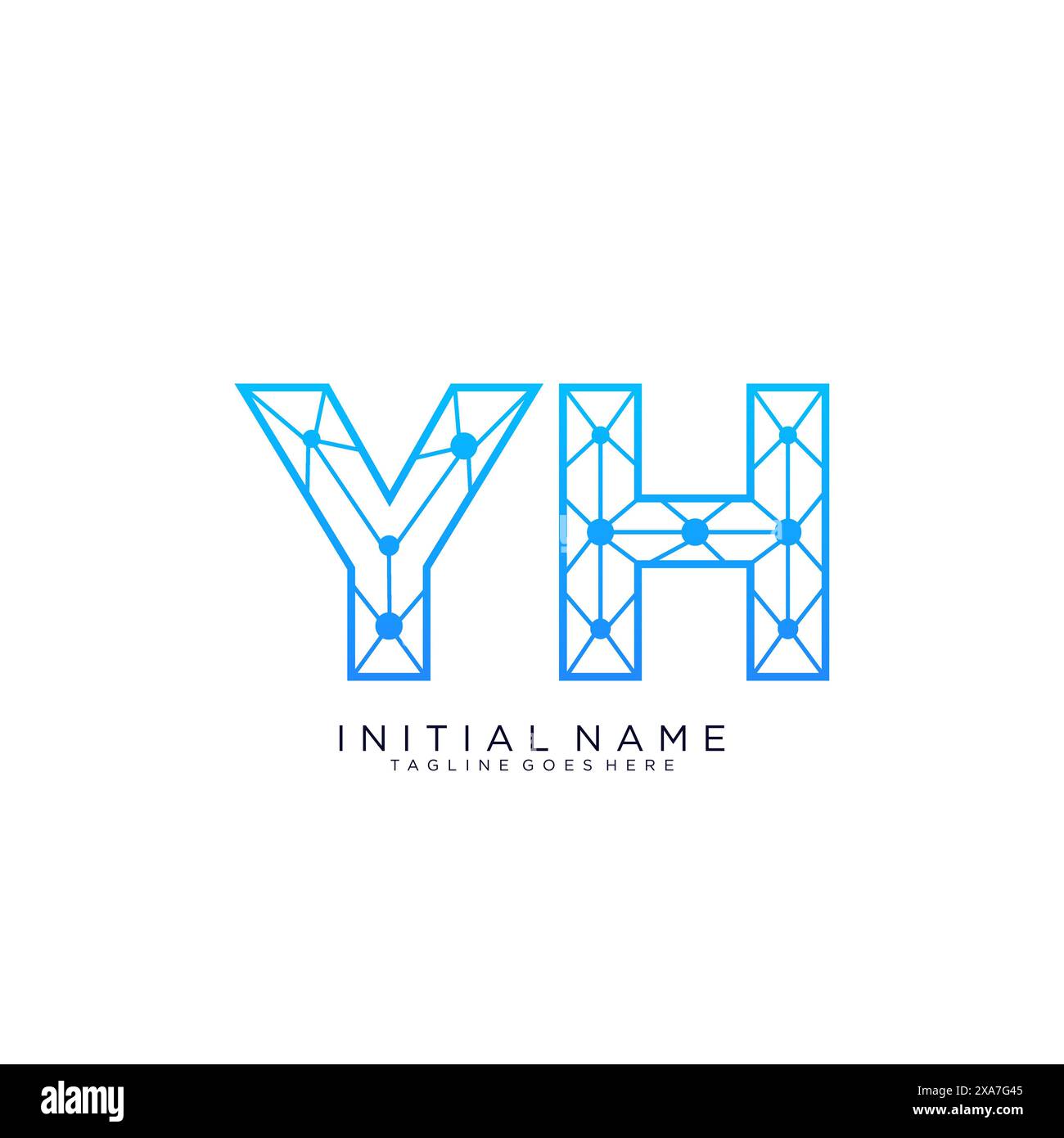 YH tech logo icon design template Stock Vector Image & Art - Alamy